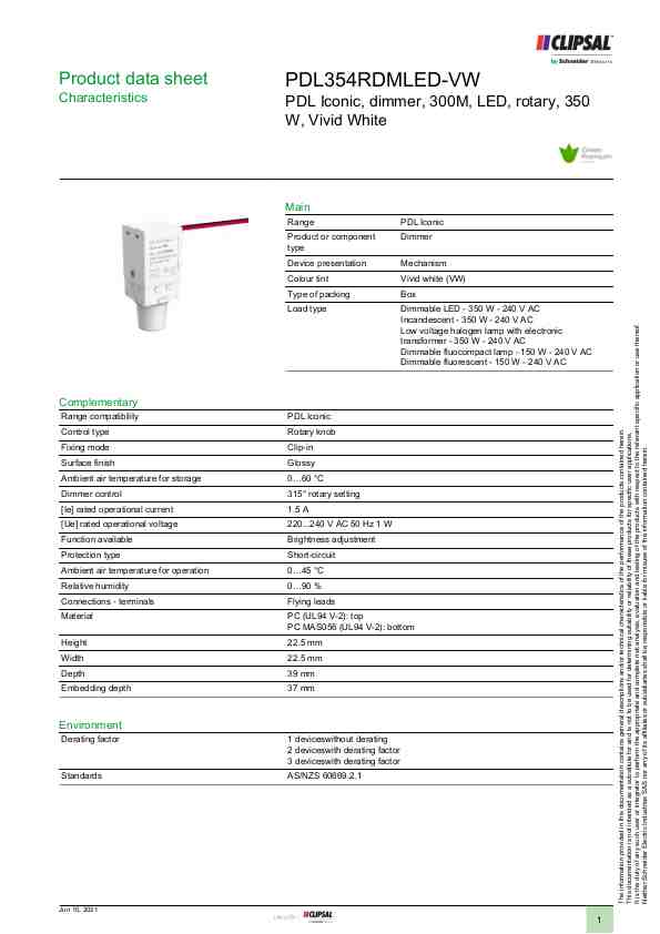 Vivid White Clipsal Iconic LED Dimmer Mechanism Rotary,, 44% OFF